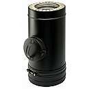 Wood Ø100 Isoleret Længde m/renselem 500mm. Hedestoker.dk